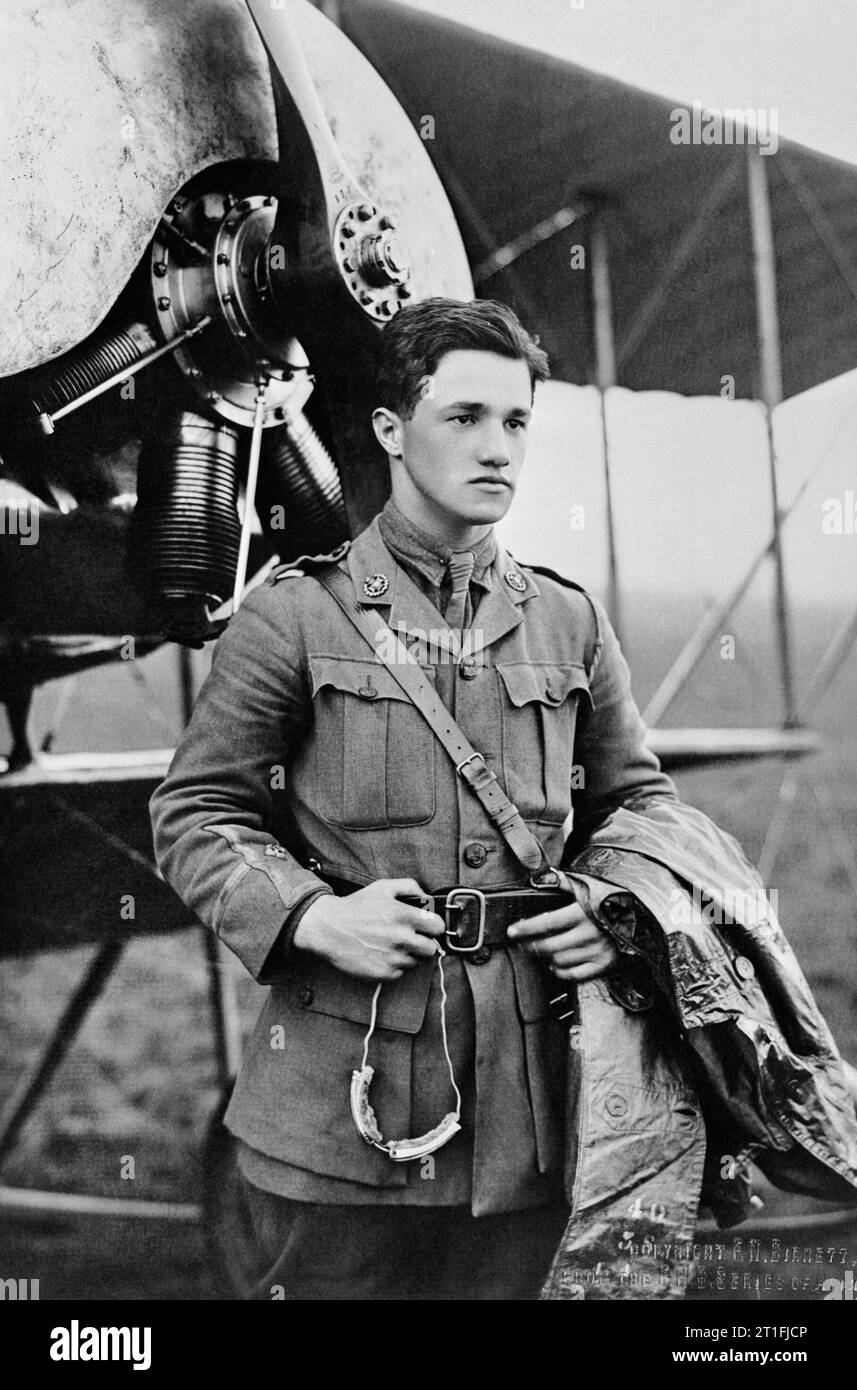 World War I flying ace and Victoria Cross recipient Albert Ball Stock ...