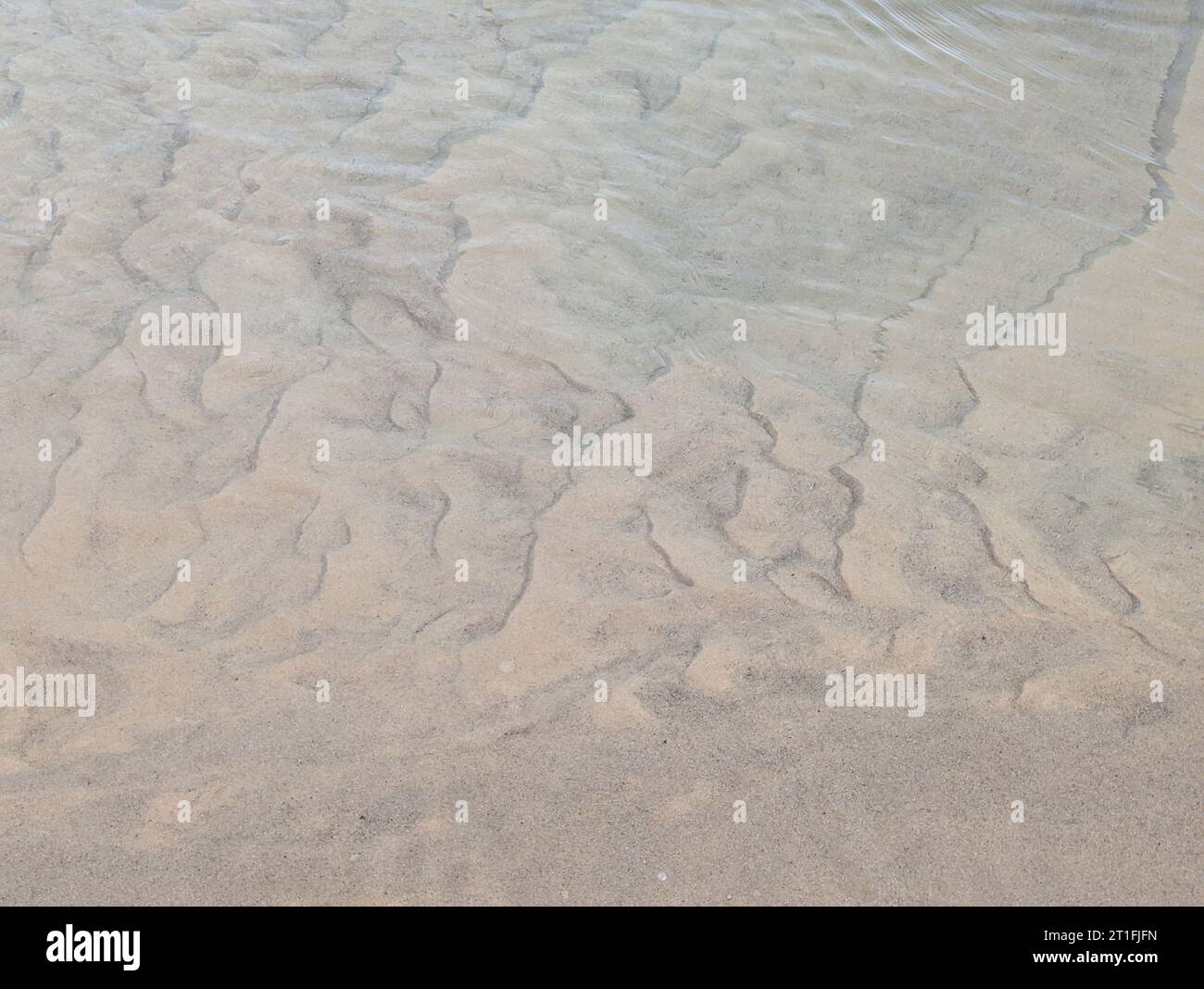 Patterns in the sand in shallow water in Lake Superior Stock Photo - Alamy