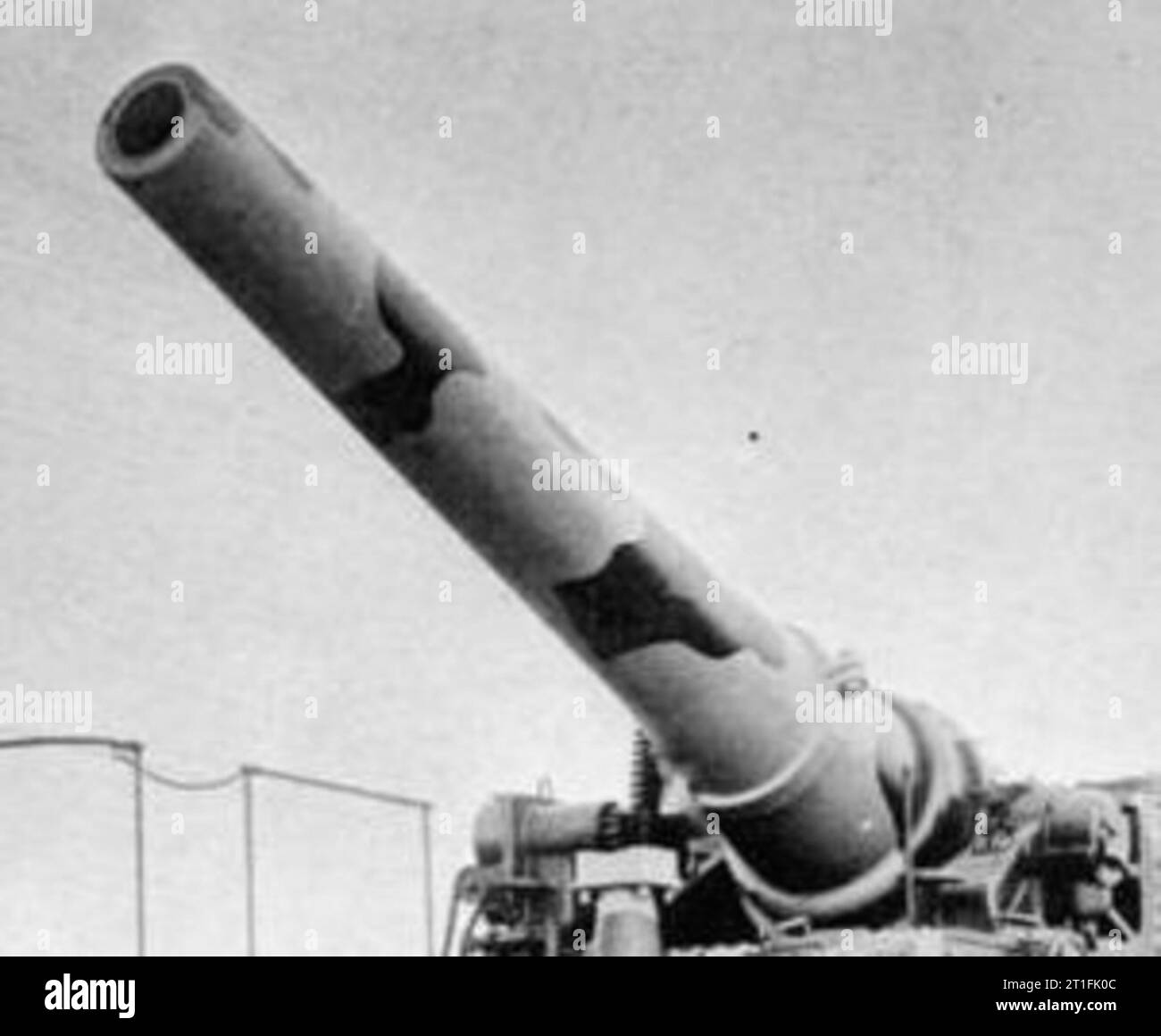 Artillery on the Western Front Remounted naval gun Stock Photo - Alamy