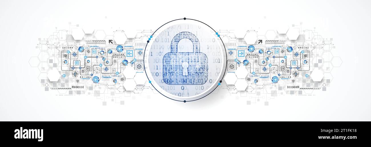 Protection concept. Protect mechanism, system privacy. Vector ...