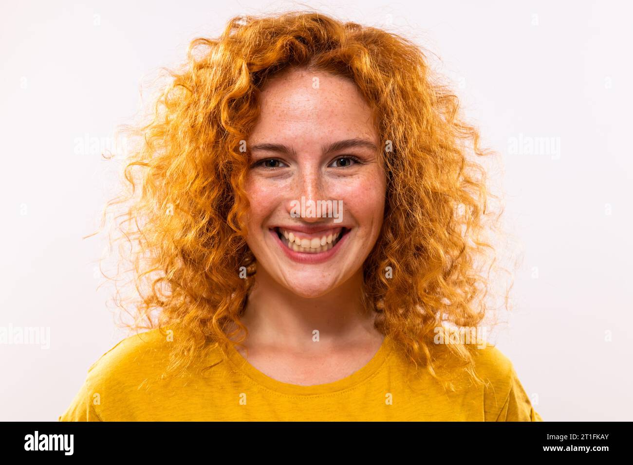 Happy laughing young caucasian ginger hi-res stock photography and ...