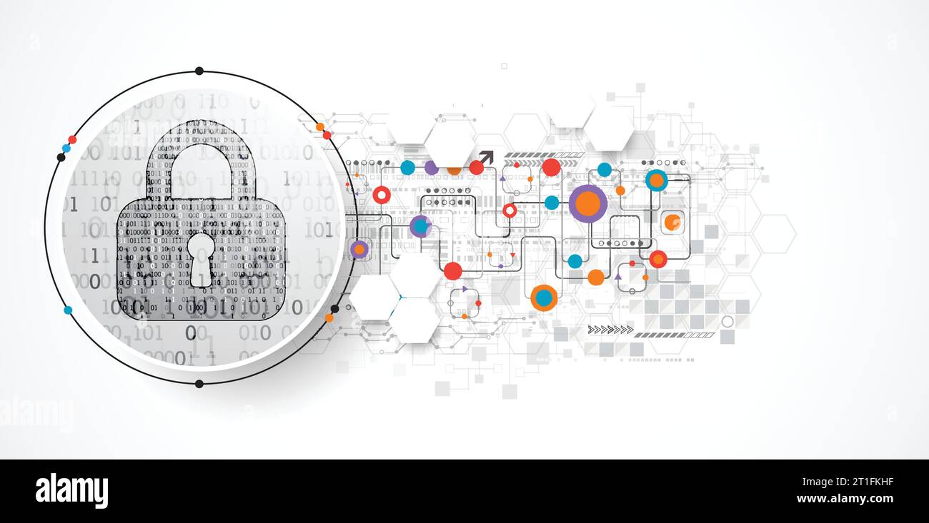 Protection concept. Protect mechanism, system privacy. Vector ...