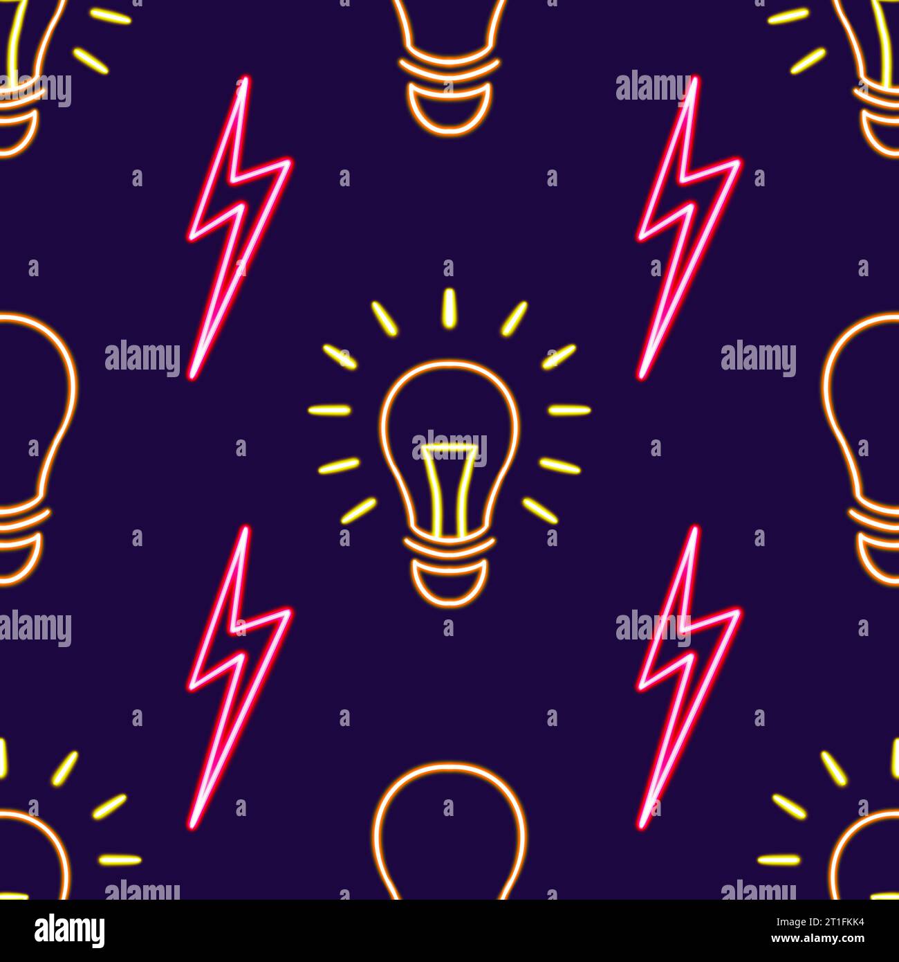 seamless pattern geometric lightning bolt lamp figure glowing desktop ...