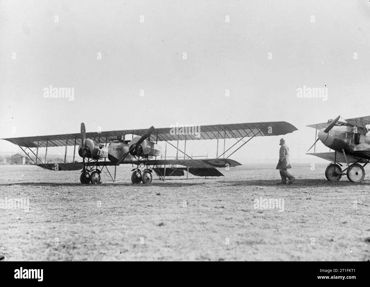 Geiser Theodore (mons) Collection Captured twin-engined Caudron biplane ...