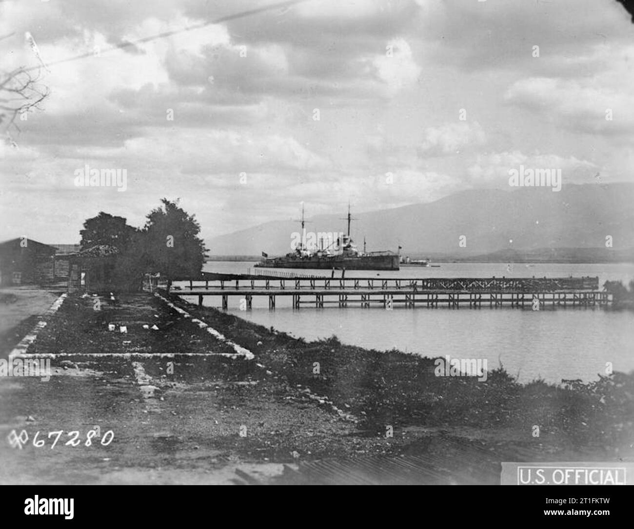 The German Navy, 1918 The captured German battlecruiser GOEBEN at ...