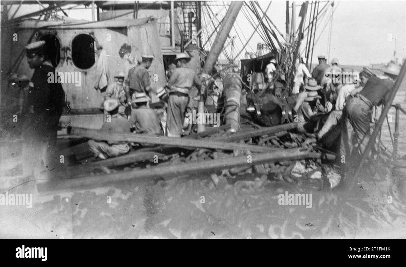 HMS Thistle, 1st Class Gunboat at the China Station 1910 - 1912 Salving ...