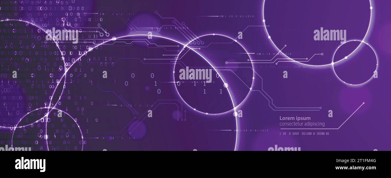 Technology background. Big data concept. Binary computer code. Vector ...