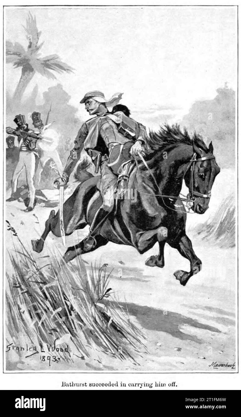 Illustrations by Stanley L. Wood (1867-1928) for 'Rujub the Juggler', by G. A. Henty (1832-1902 ...