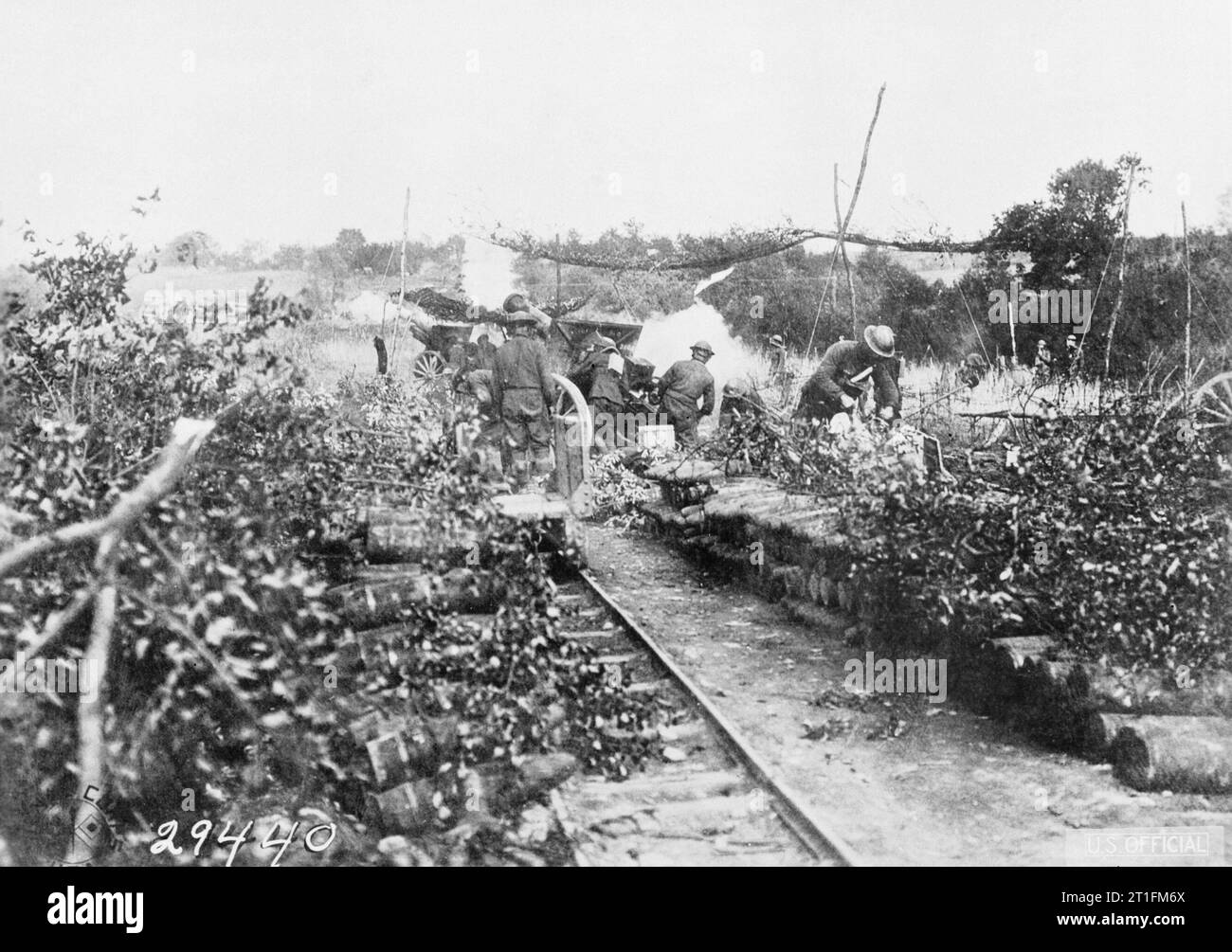 The American Army on the Western Front 1917-1918 View of Battery 'A ...