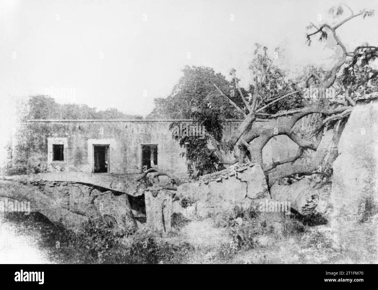 The Indian Mutiny 1857-1859 Aftermath of the Siege of Cawnpore, showing the remains of the Bibi ...