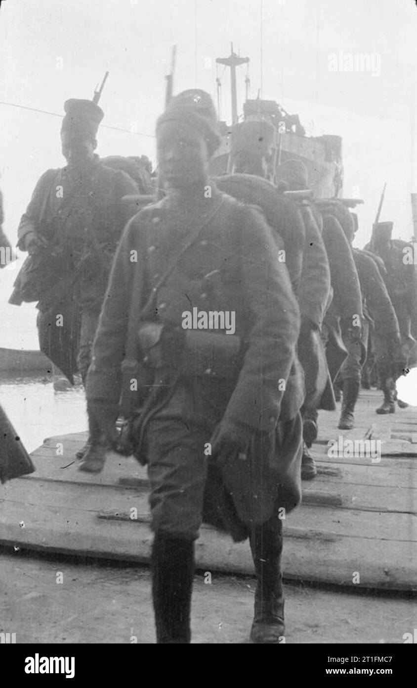 Knatchbull M (capt the Hon) Collection French Senegalese troops landing ...
