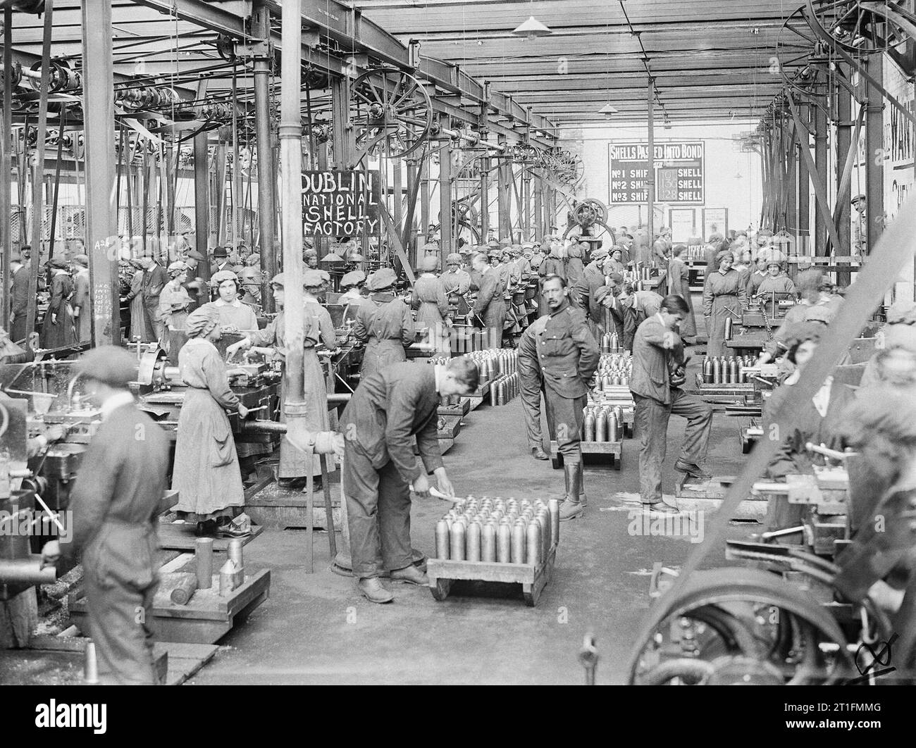 Industry during the First World War- Dublin Interior of the National ...