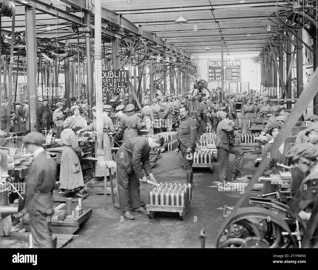 Industry during the First World War- Dublin Interior of the National ...