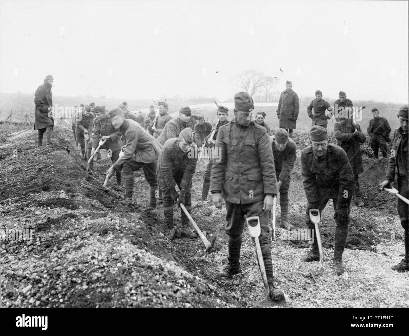 The United States Army in England, 1918 Close-up, men of the October ...