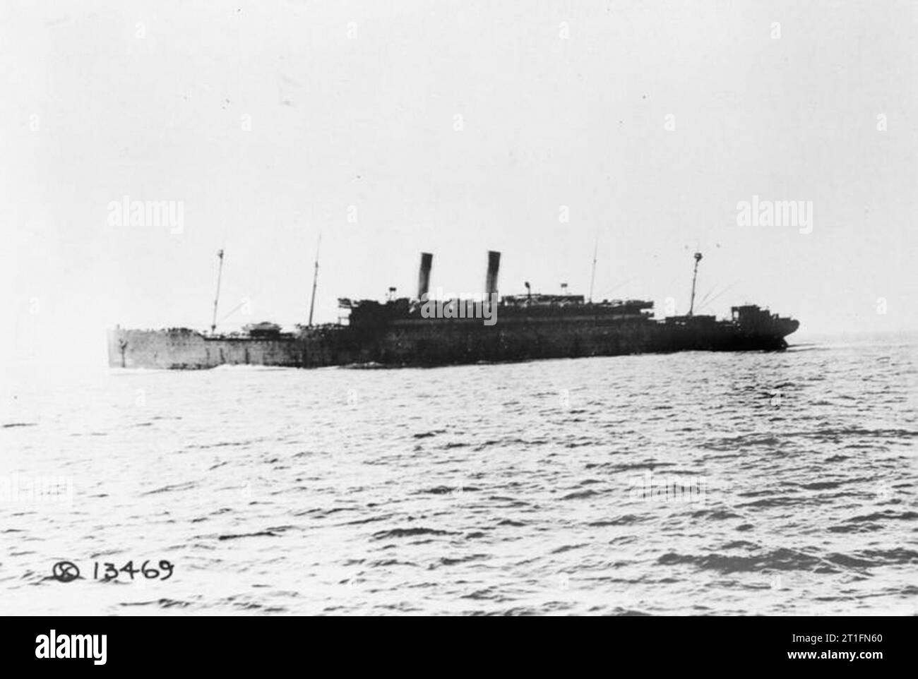 The United States Navy US transport GEORGE WASHINGTON at sea, taken ...