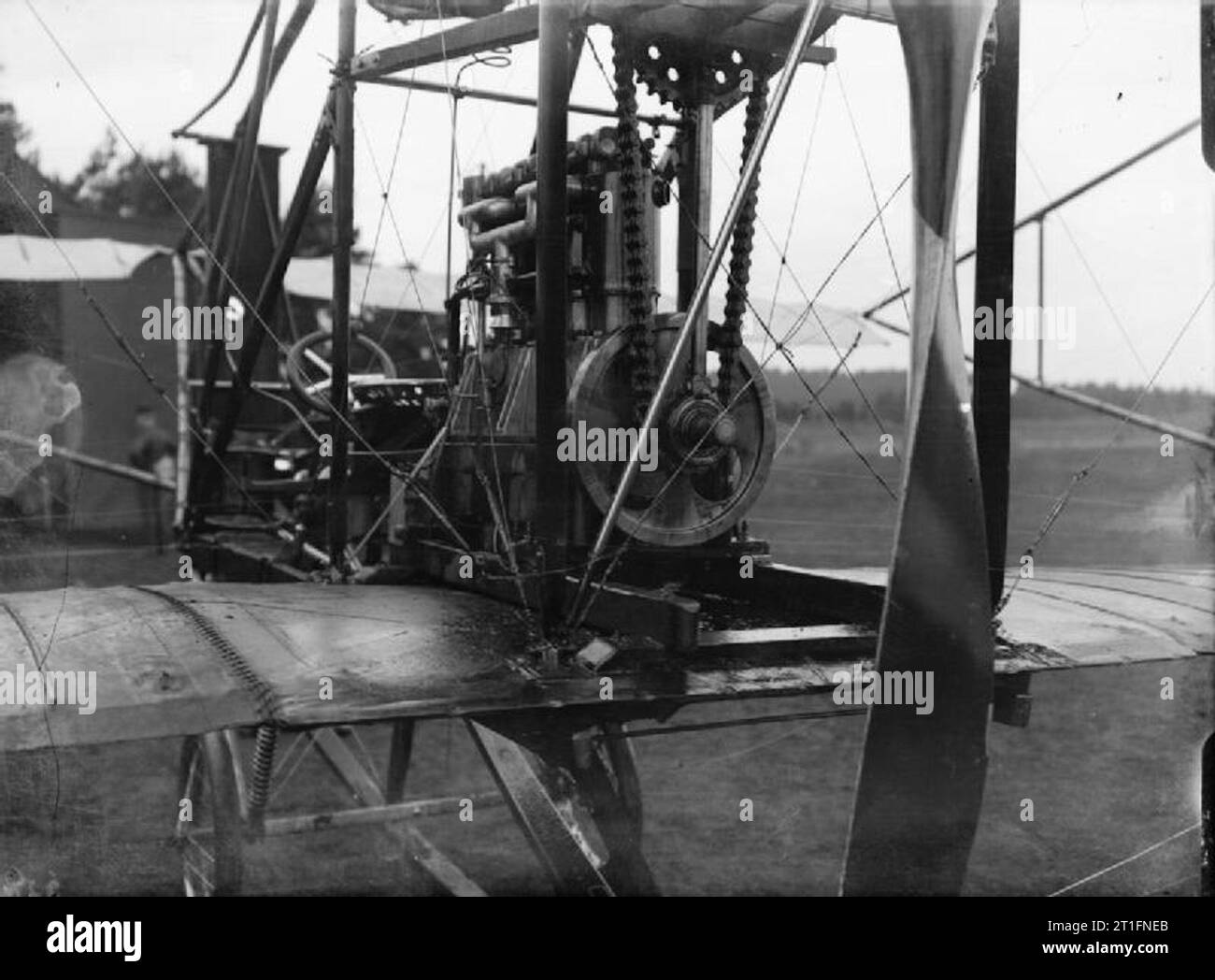 Aviation in Britain Before the First World War Close up of 4 cylinder ...