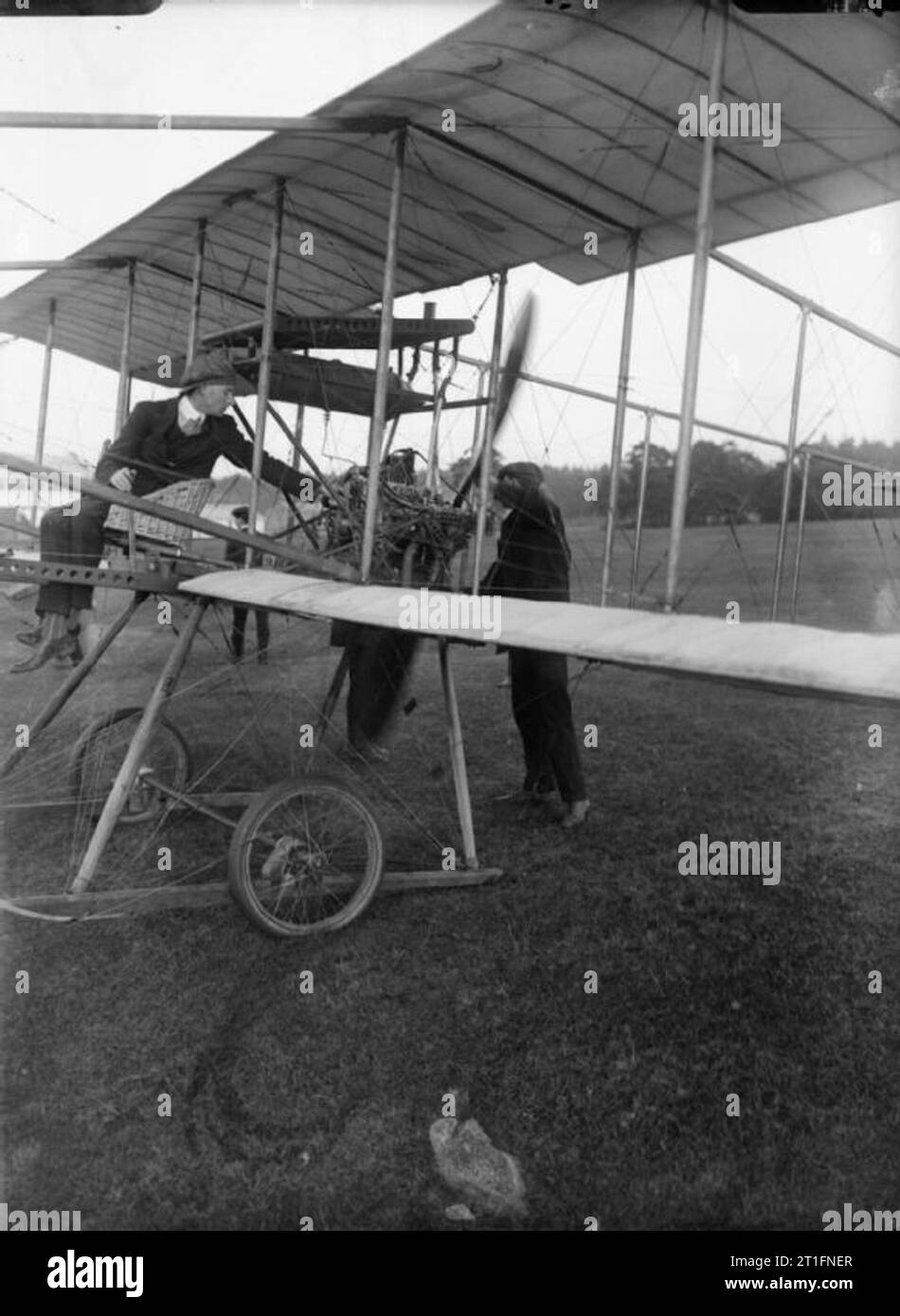 Aviation in Britain Before the First World War Medium close up of De ...