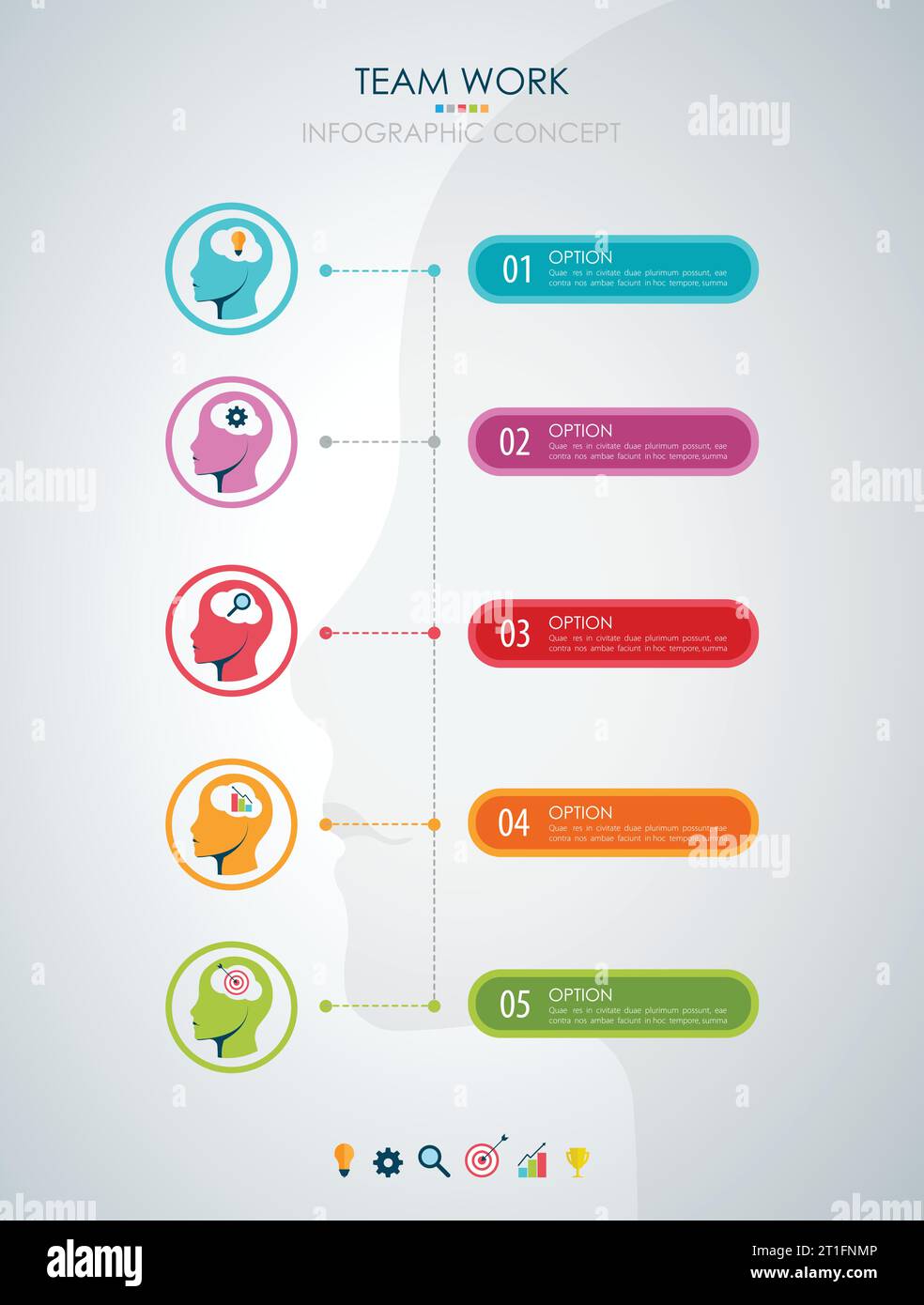 Info graphic teamwork. Business concept. Vector Stock Vector Image ...