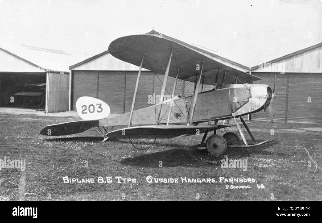 Aviation in Britain Before the First World War A BE biplane on the ...