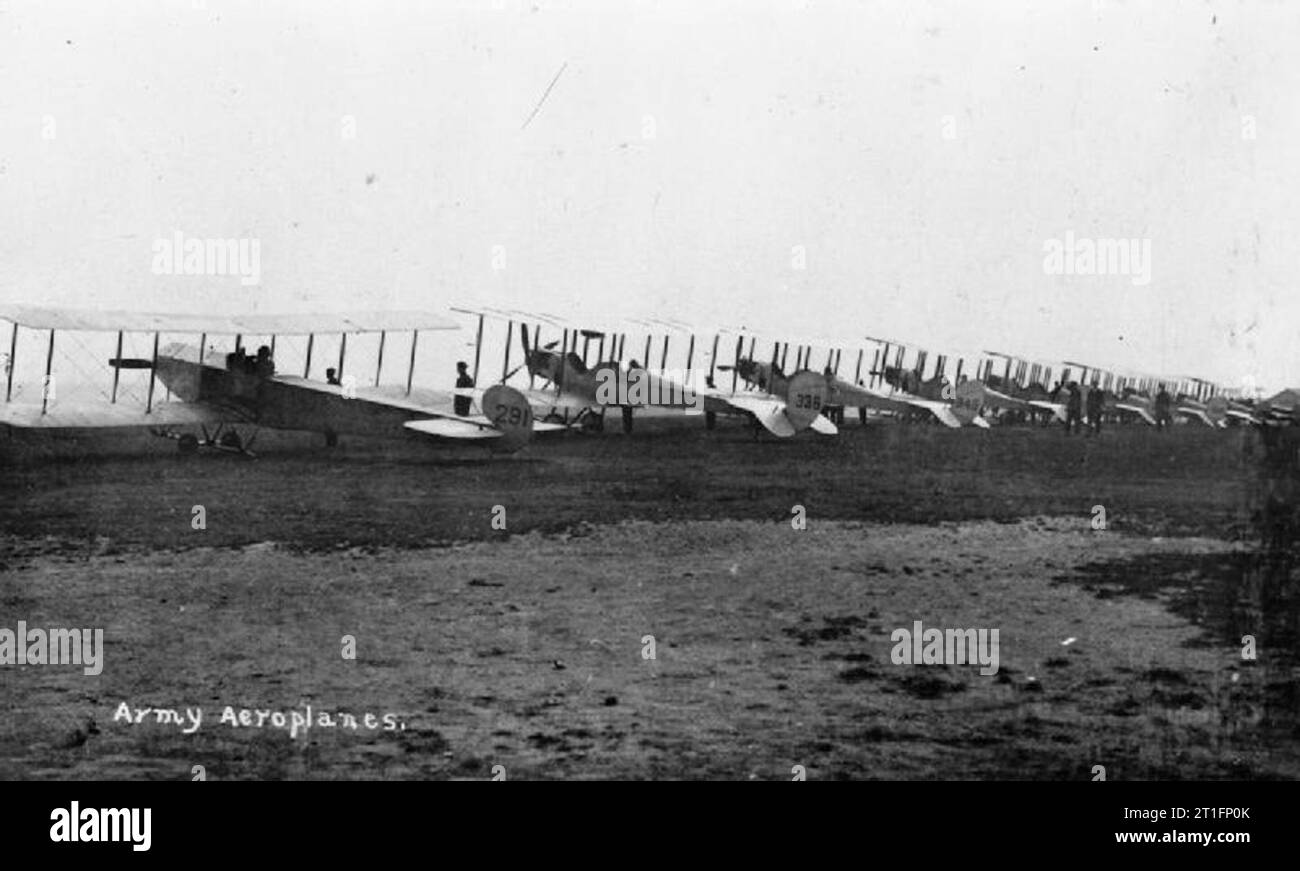 Aviation in Britain Before the First World War A row of seven army ...
