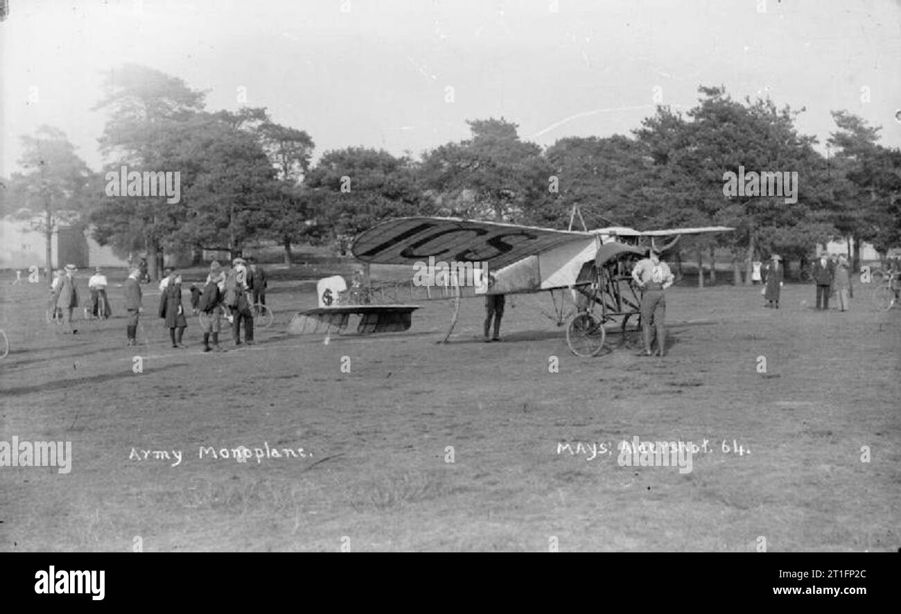 Aviation in Britain Before the First World War A Bleriot monoplane on ...