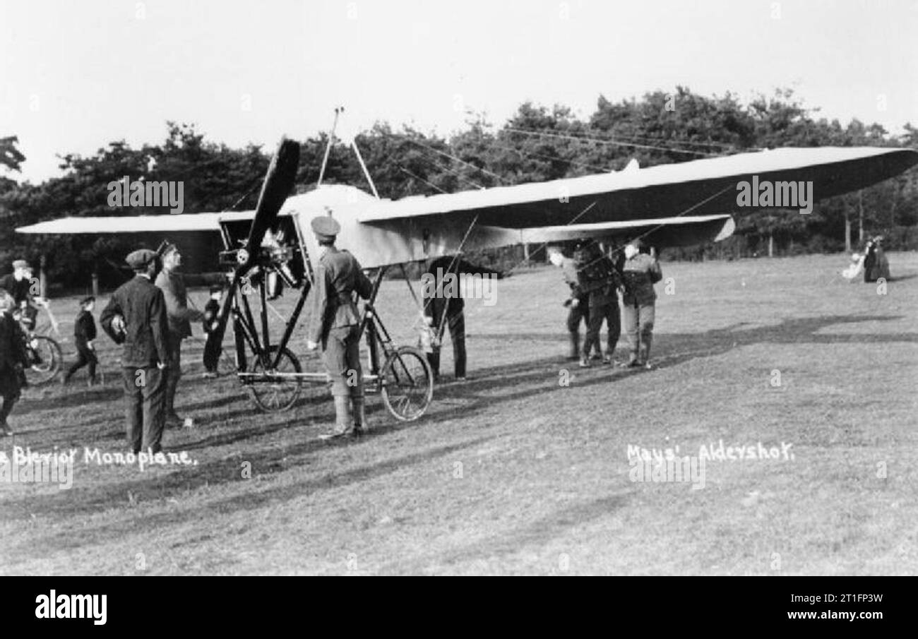 Aviation in Britain Before the First World War A Bleriot monoplane on ...