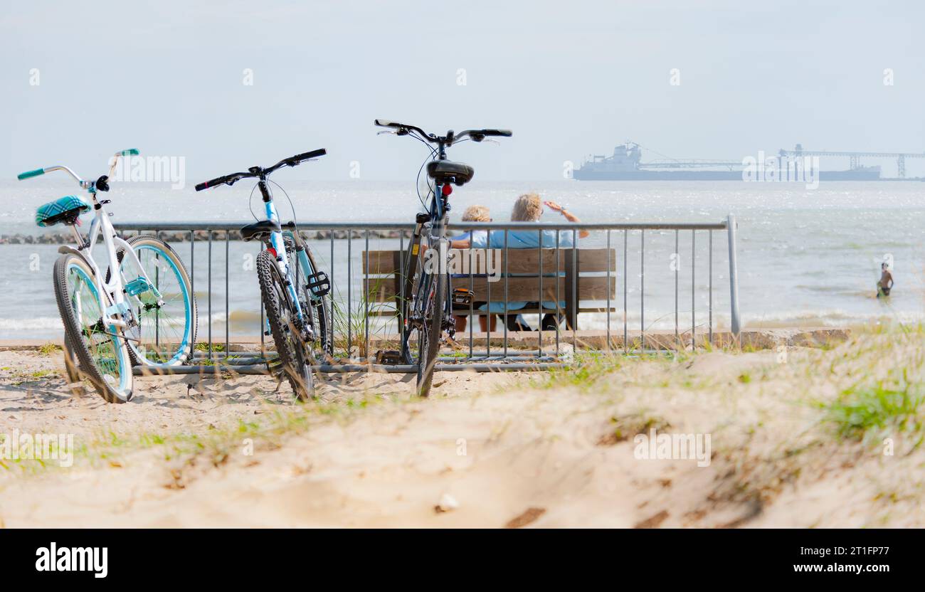 Out on the Beach Stock Photo - Alamy