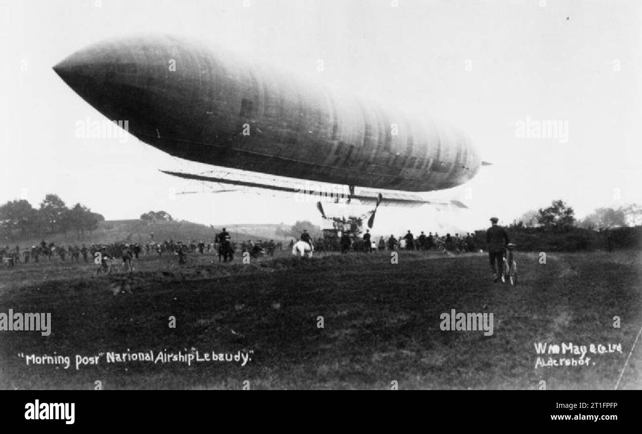 Aviation in Britain Before the First World War The Lebaudy airship just ...