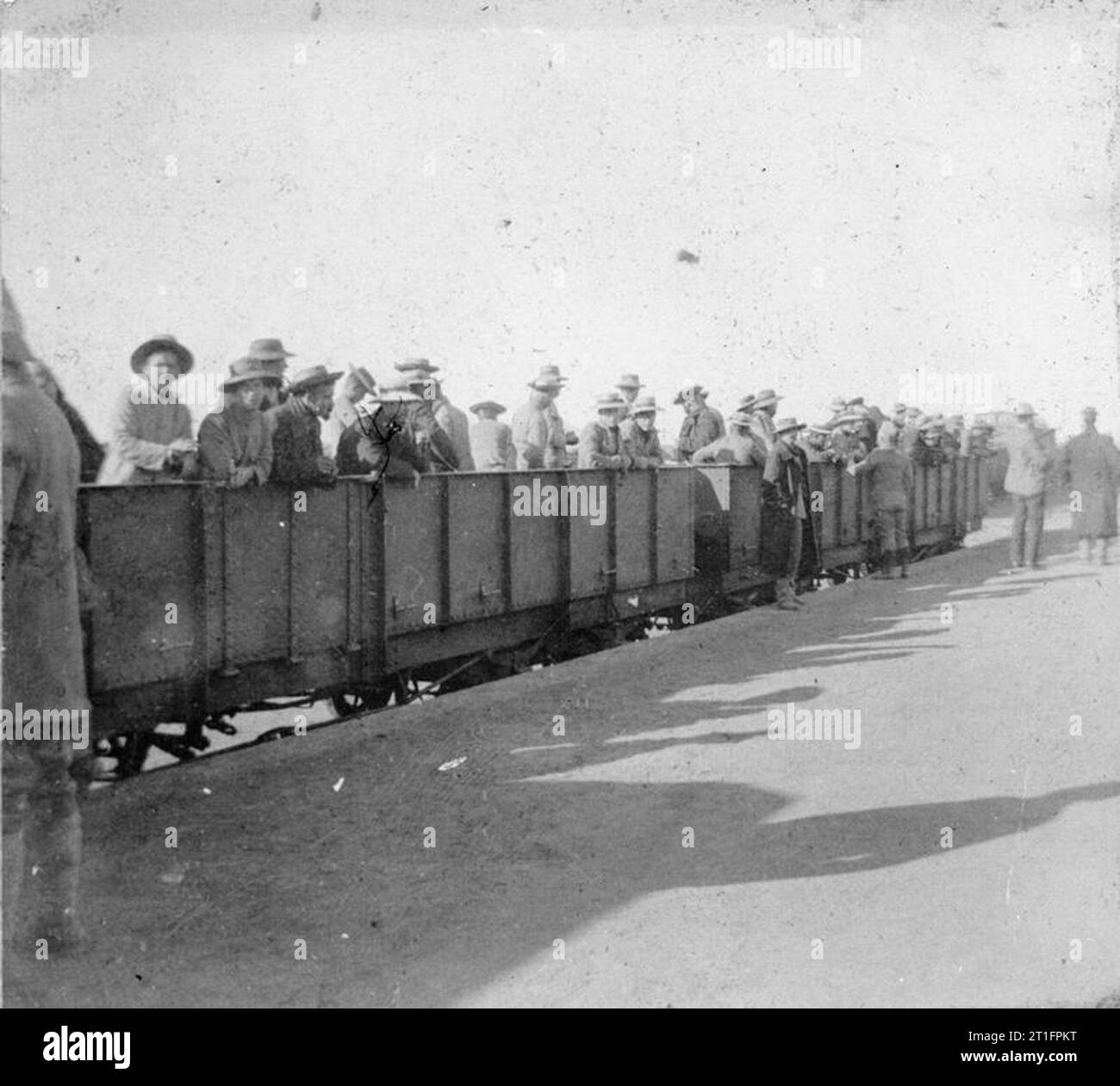 The Royal Navy 1899 - 1902 Officers and men of HMS FORTE 'entraining ...