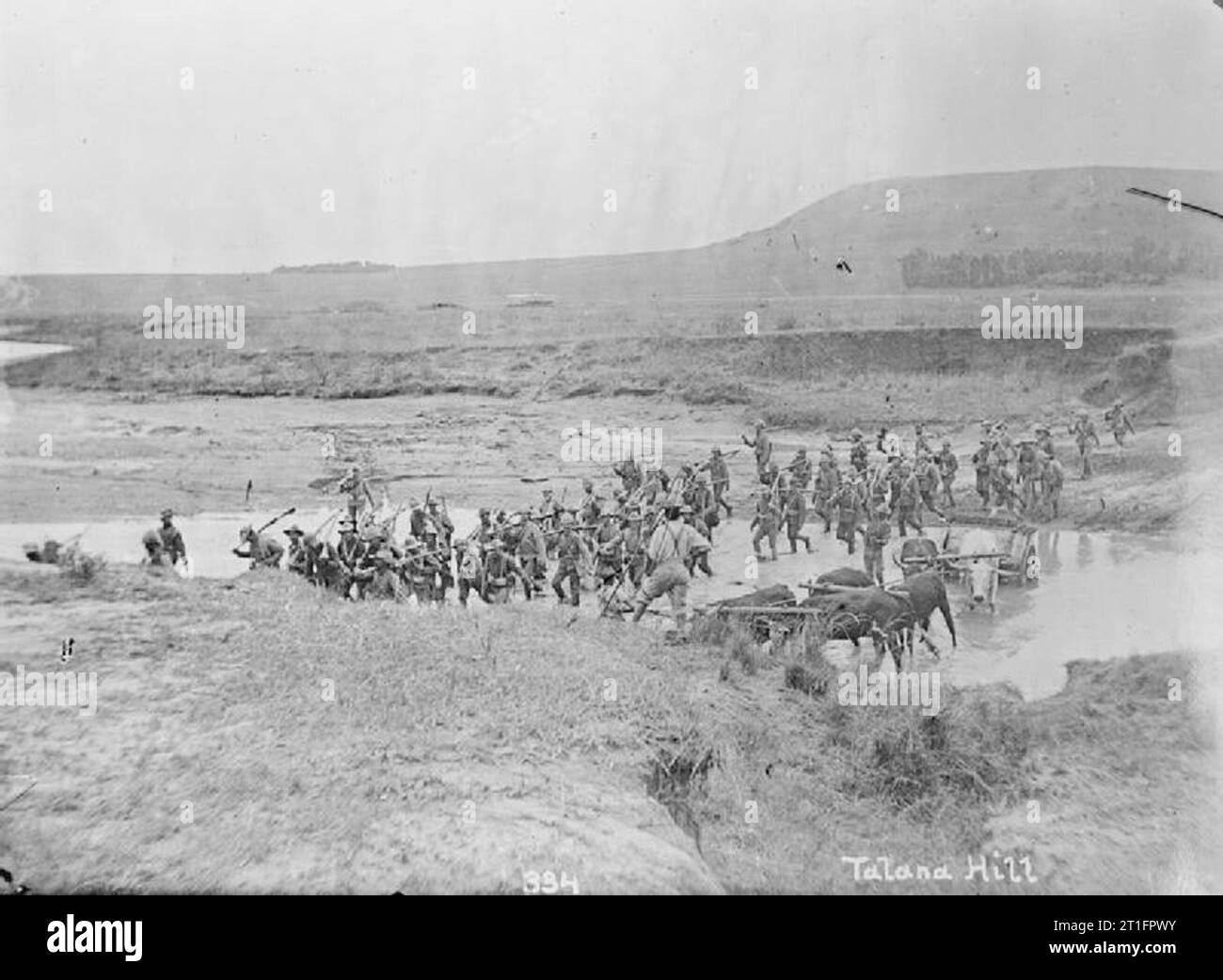 THE SECOND BOER WAR, 1899-1902. British troops crossing a river near ...