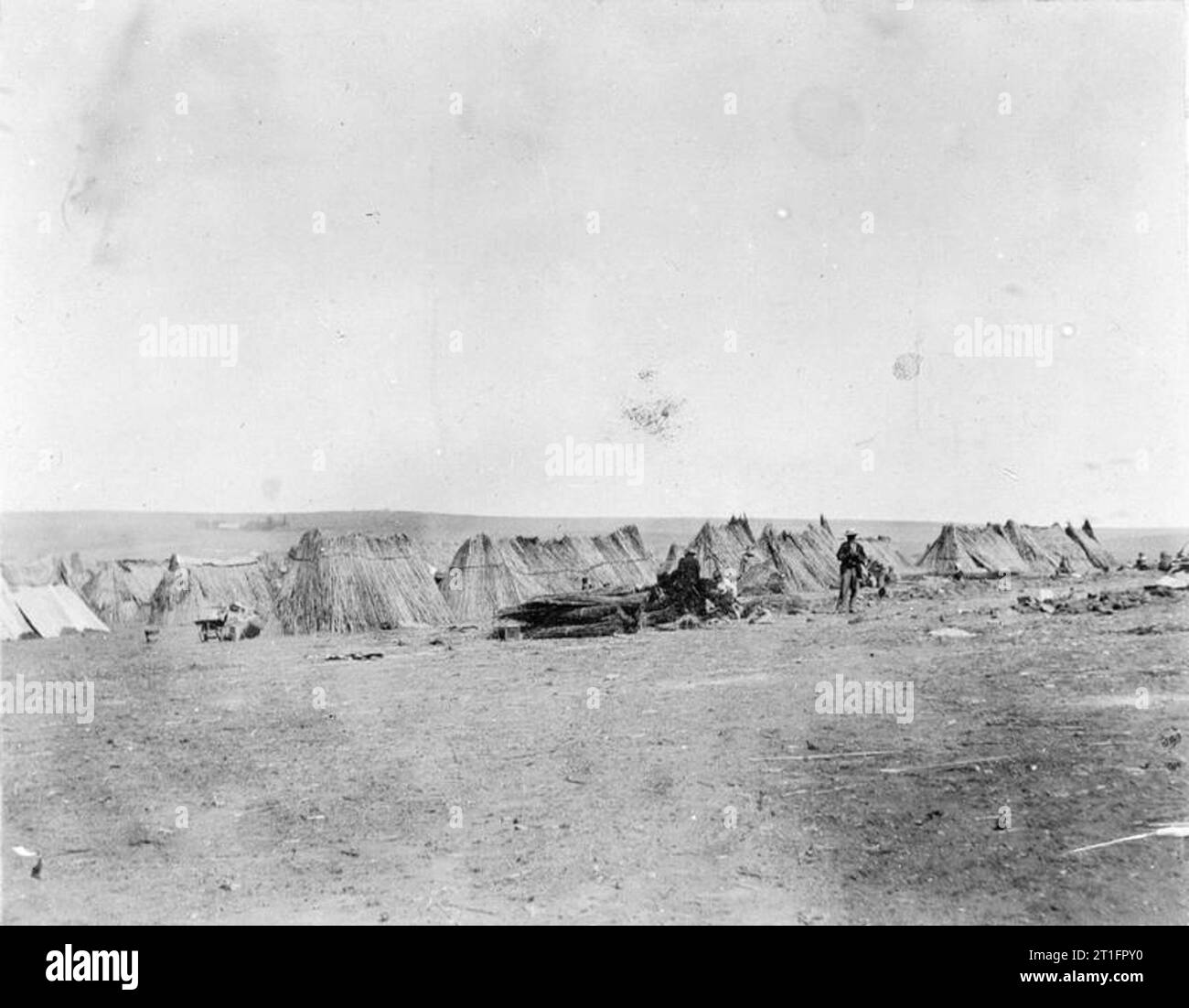 The Second Boer War, 1899-1902 African natives village during the ...