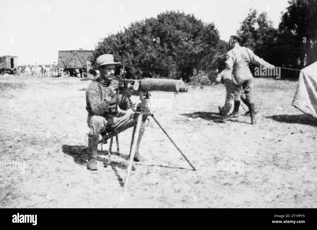 Boer War Maxim gun Stock Photo - Alamy