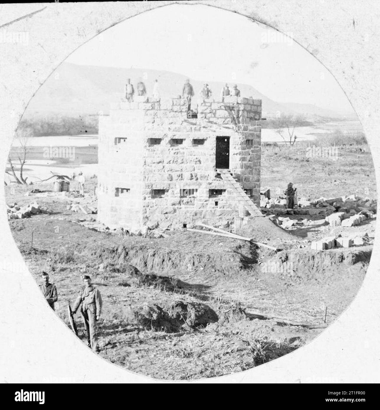 The Second Boer War, 1899-1902 Bethulie Bridge blockhouse Stock Photo ...