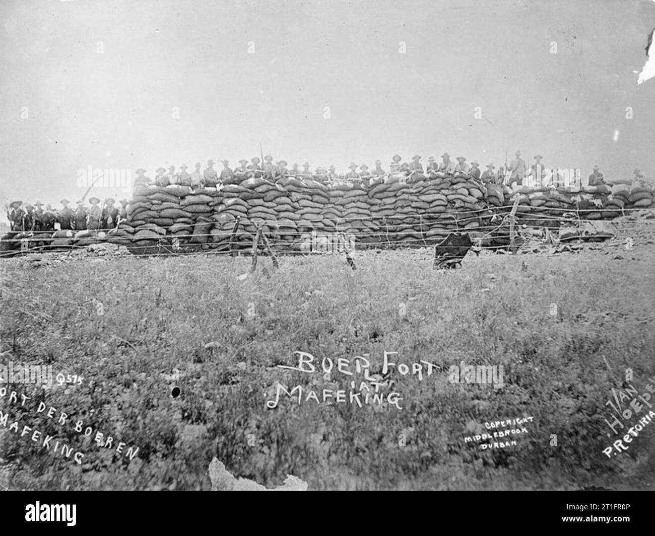 The Second Boer War, 1899-1902 The Boer fortified camp at Mafeking ...