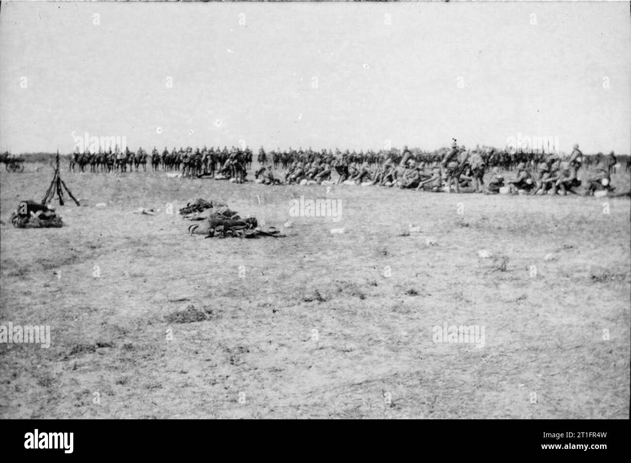 The Second Boer War, 1899-1902 British Mounted Infantry at their camp ...