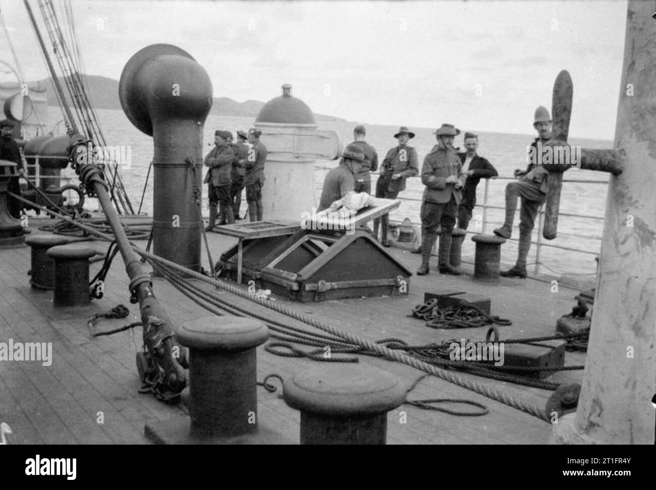 The Second Boer War, 1899-1902 British troops onboard a ship Stock ...