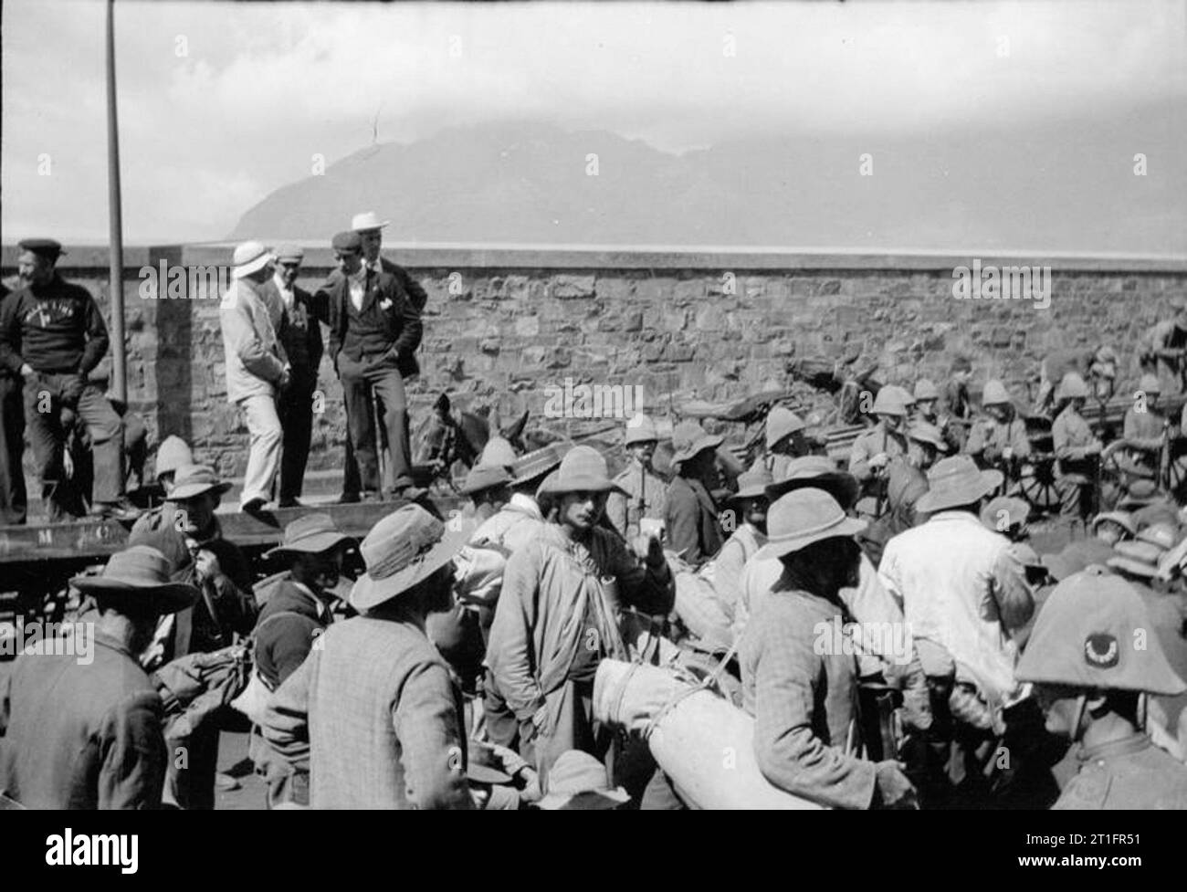 The Second Boer War, 1899-1902 Boer prisoners awaiting transportation ...