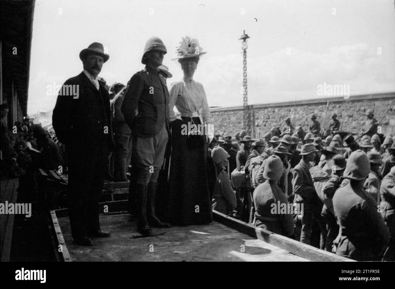 The Second Boer War, 1899-1902 Boer prisoners awaiting transportation ...