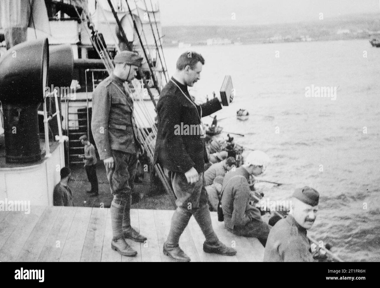 The Second Boer War, 1899-1902 British troops onboard a ship Stock ...