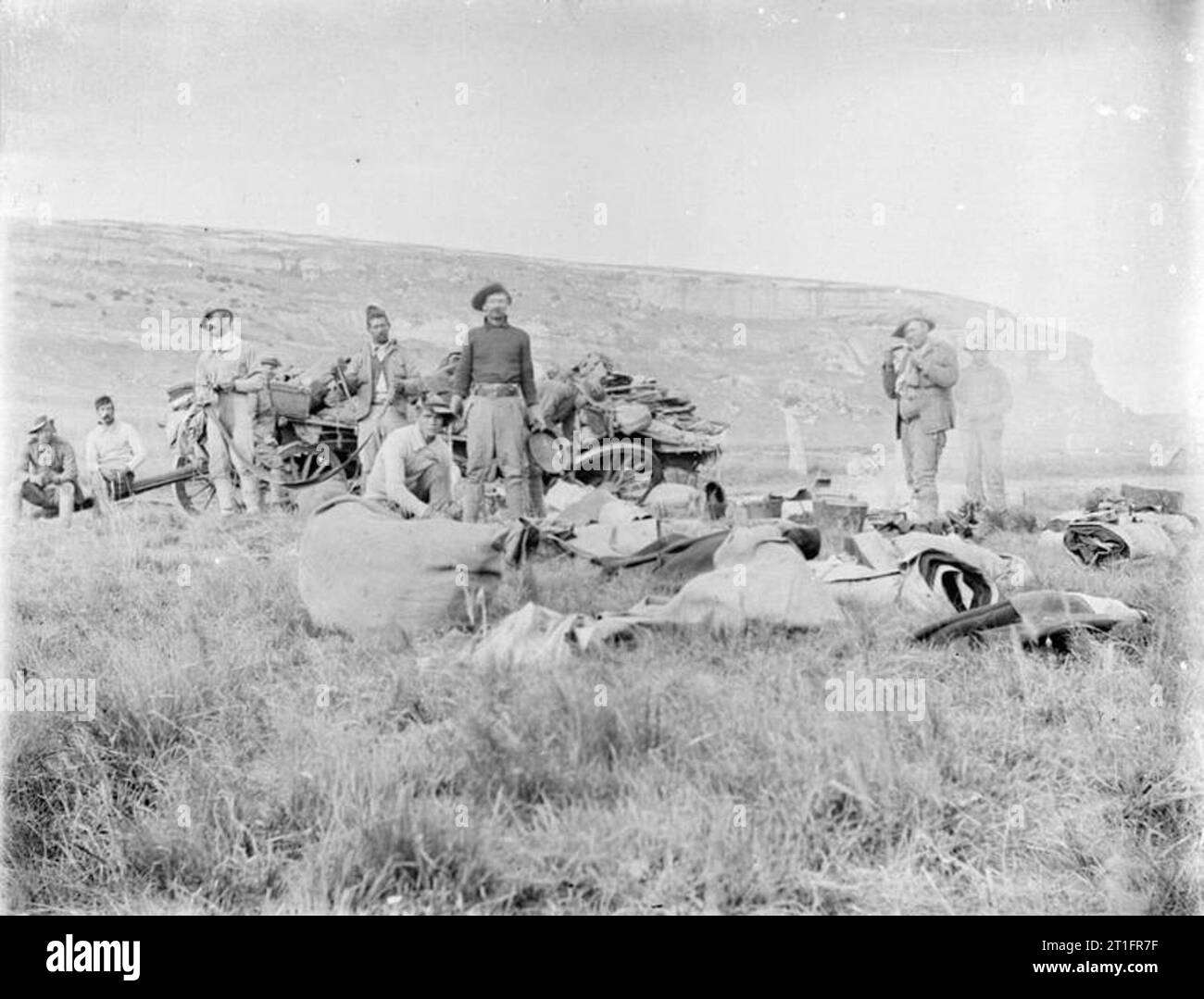 The Second Boer War, 1899-1902 British soldiers in process of making ...