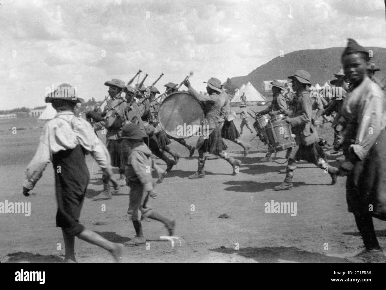 The Second Boer War, 1899-1902 The band of a Scottish regiment ...