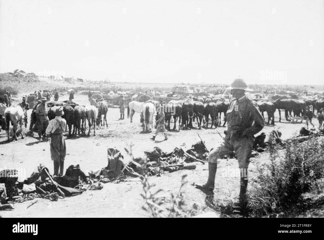 The Second Boer War, 1899-1902 Camp of one of British mounted units ...