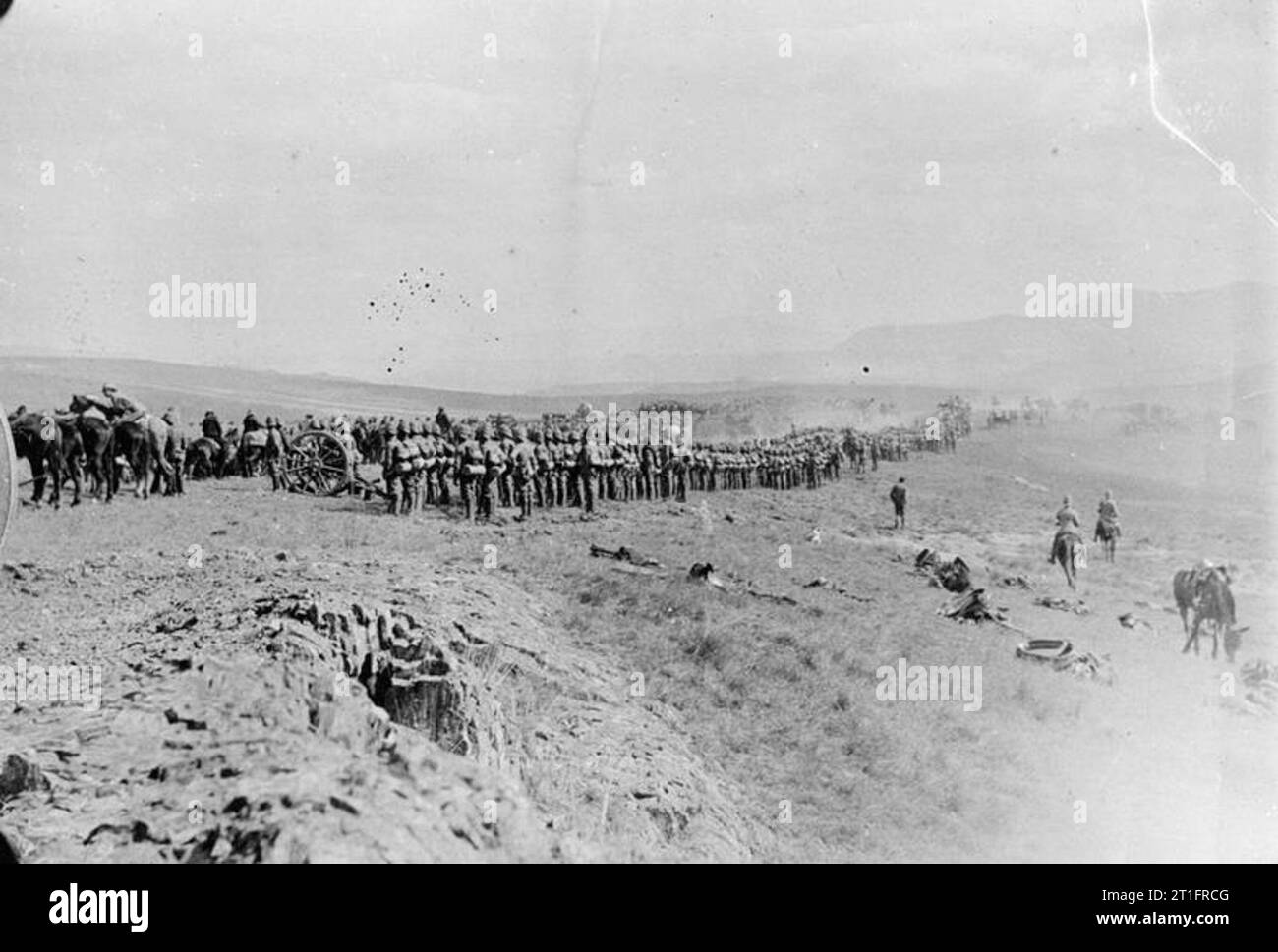 The Second Boer War, 1899-1902 British troops at assembly point during ...