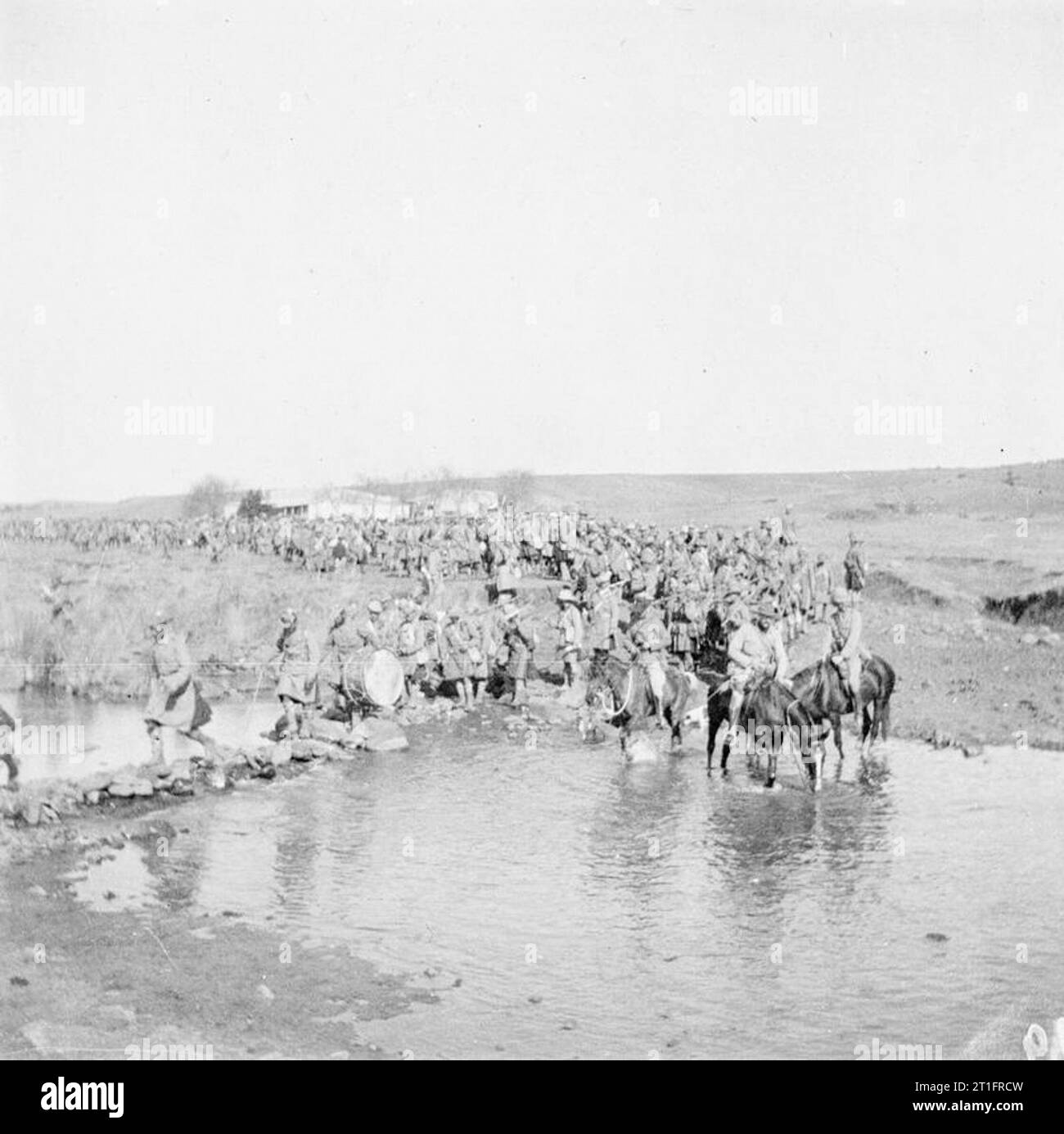 The Second Boer War, 1899-1902 Long column of British troops, both ...