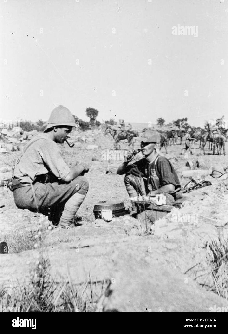 The Second Boer War, 1899-1902 Two British soldiers, one infantry and ...