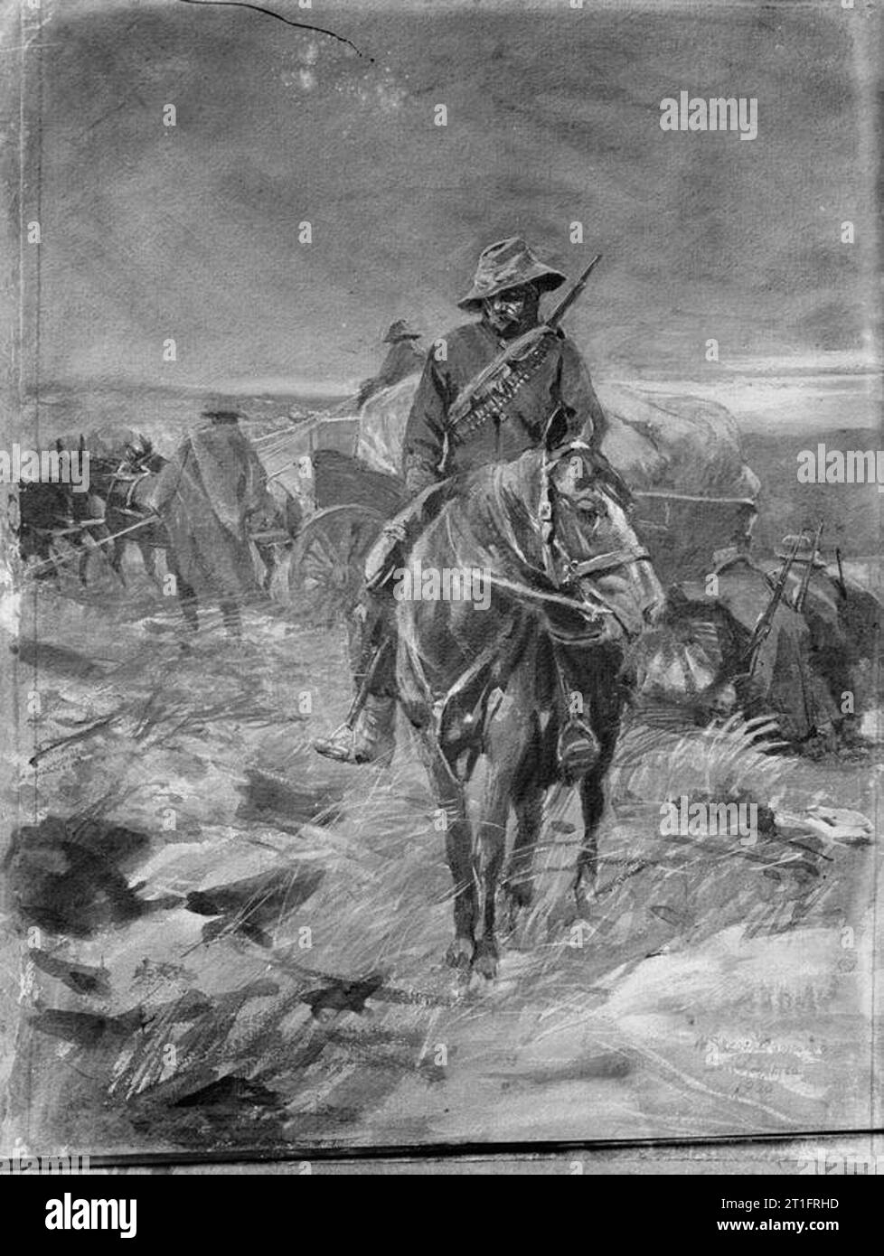 The Second Boer War, 1899-1902 Sketch drawn by William Skeoch Cumming ...