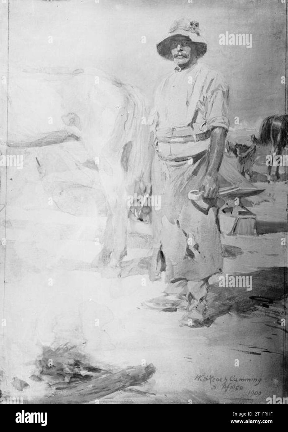 The Second Boer War, 1899-1902 Sketch drawn by William Skeoch Cumming ...