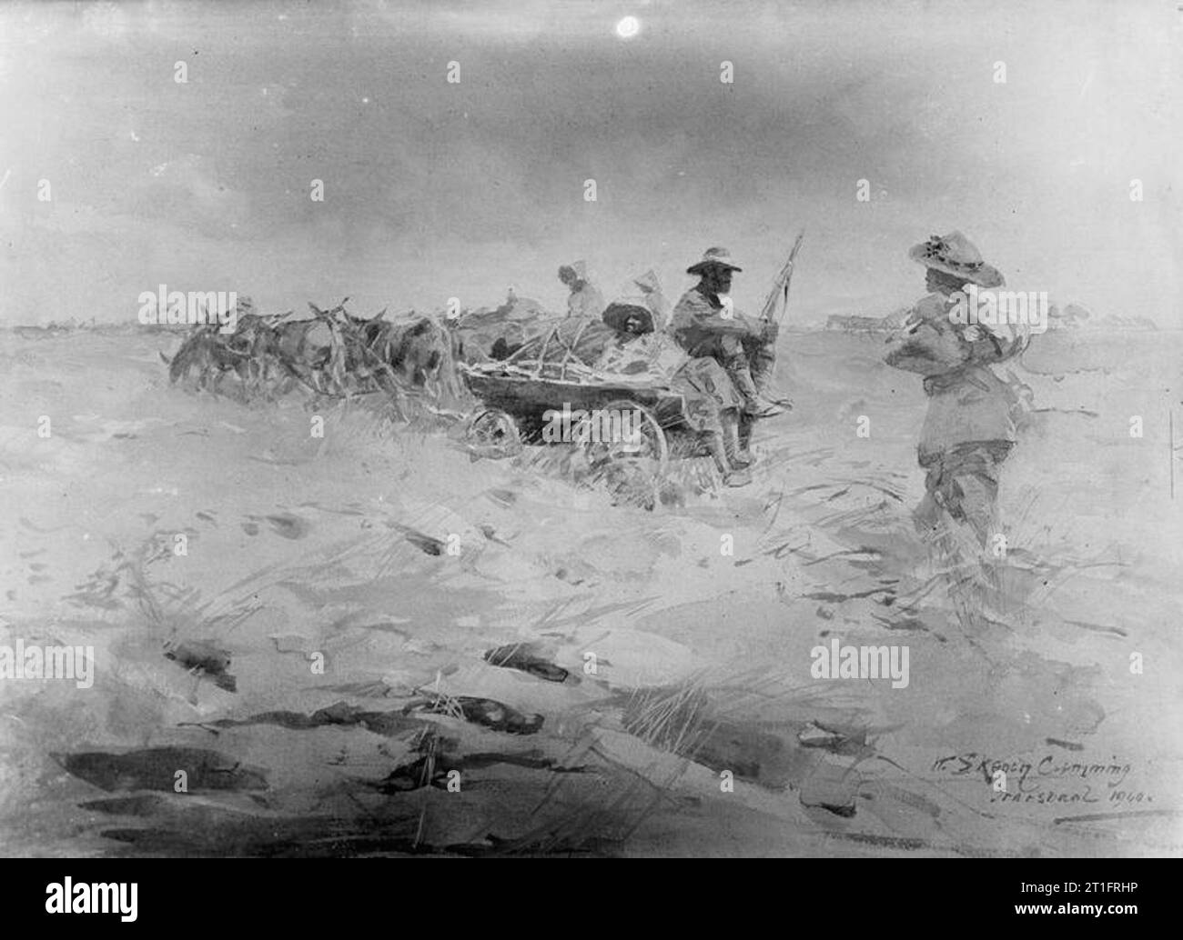 The Second Boer War, 1899-1902 Sketch drawn by William Skeoch Cumming ...