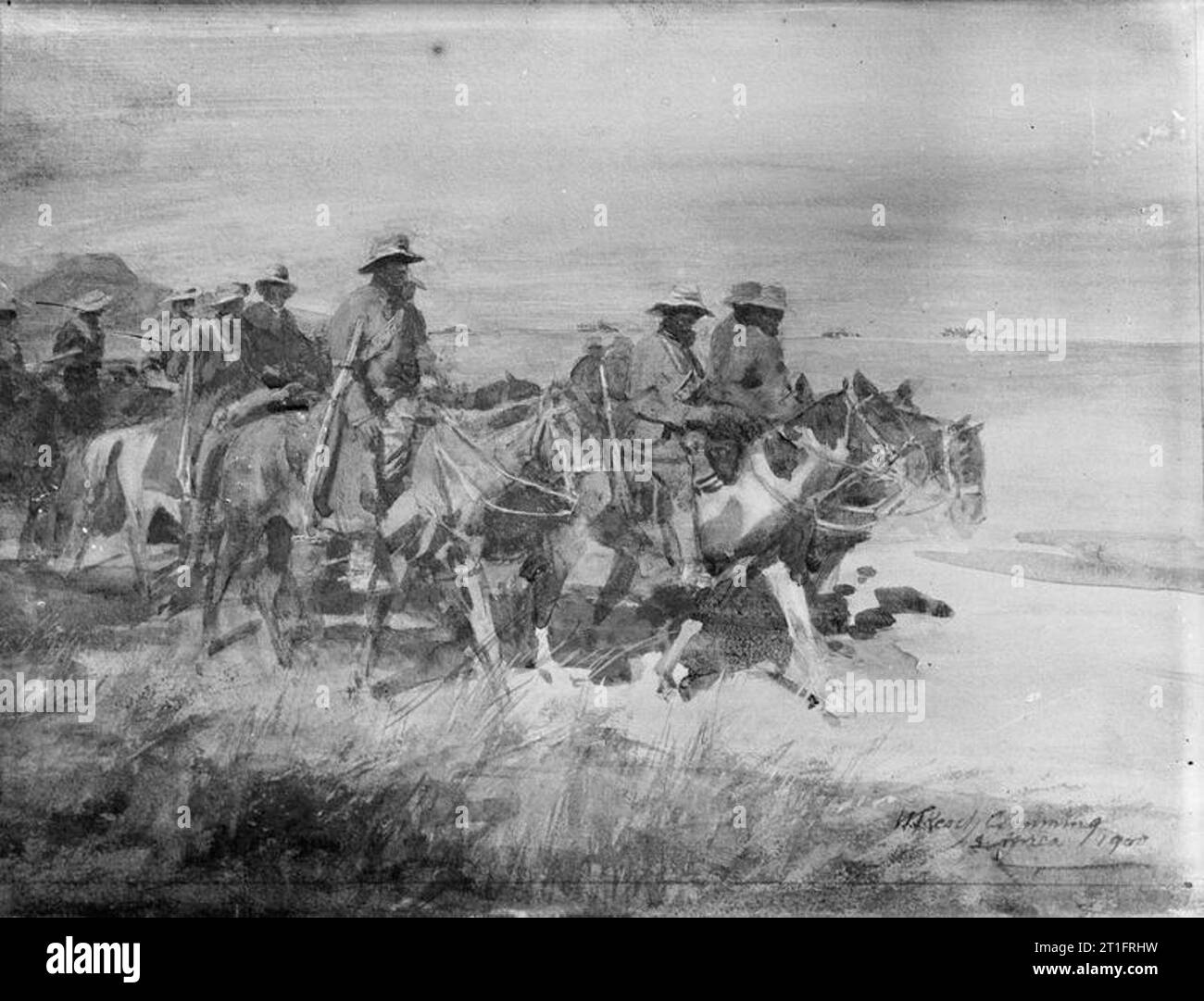 The Second Boer War, 1899-1902 Sketch drawn by William Skeoch Cumming ...