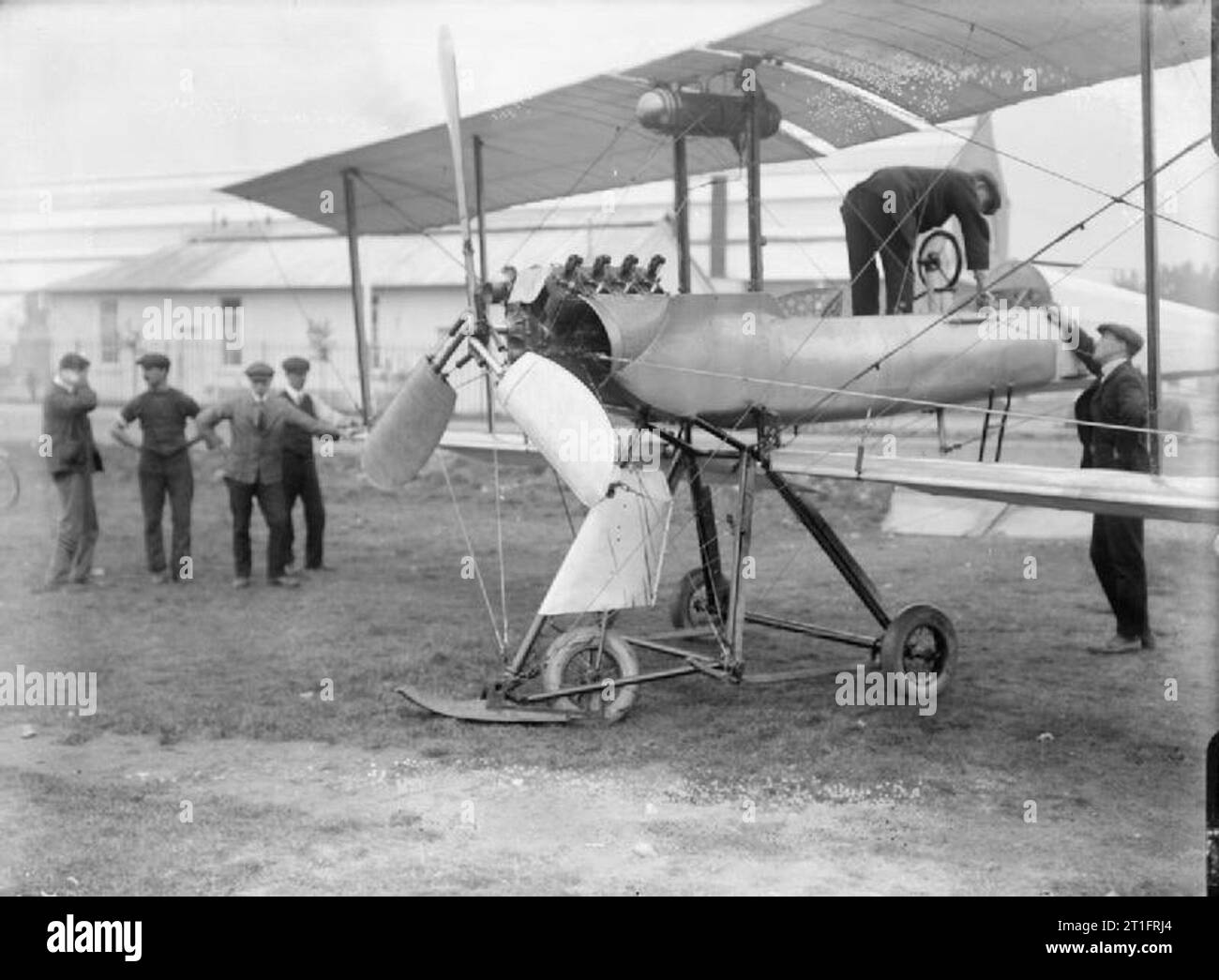 Aviation in Britain Before the First World War Medium close of men ...